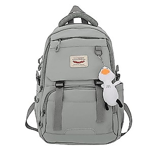 SLAKOP Casual Backpack Large Capacity Cute Backpack Waterproof Camping Hiking Travel College Laptop Travel Woman Man 2023 (Green)