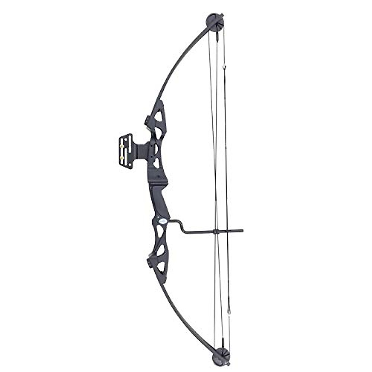 Siege SAS 55 lb 29'' Compound Bow w/ 5-Spot Paper Target, Black w/Package