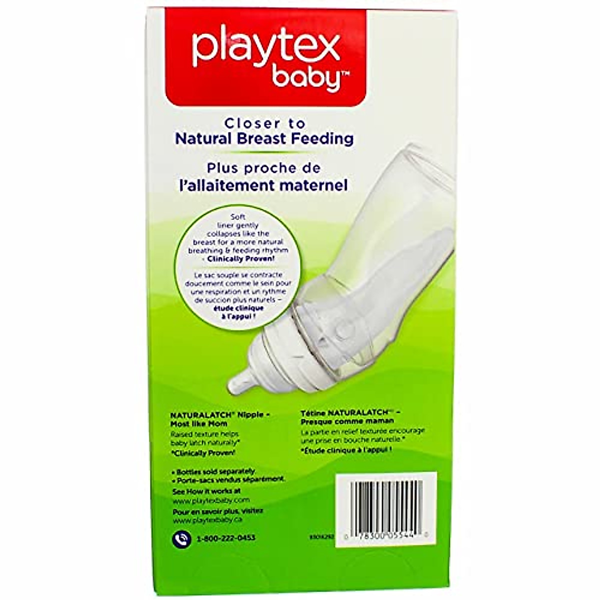 Playtex Baby Nurser Drop-Ins Baby Bottle Disposable Liners, Closer to Breastfeeding, 8 Ounce - 100 Count