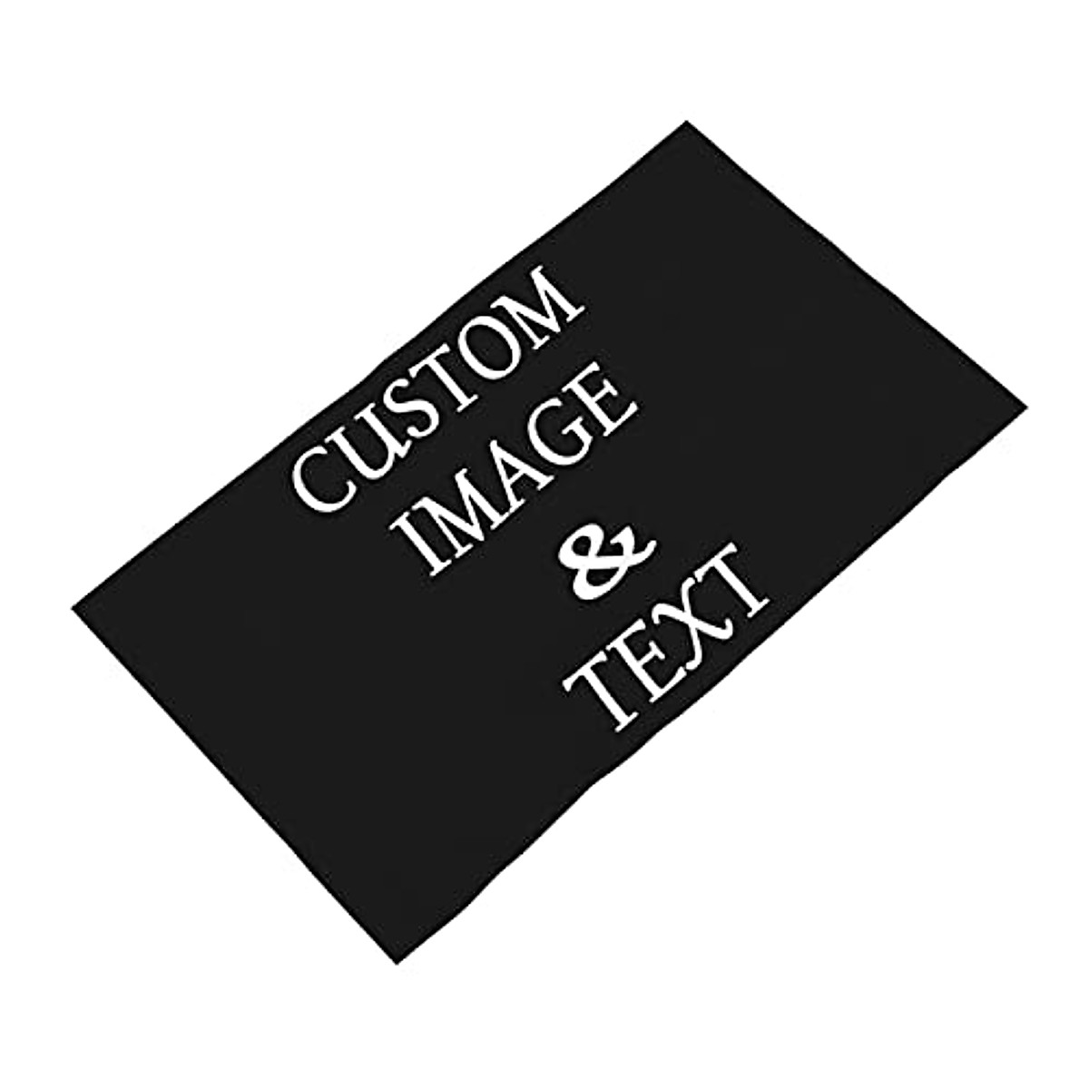 Custom Hand Towel, Personalized Soft Polyester-Cotton Face Towel Add Your Design Bath with Picture Text Logo Name for Home Outdoor Sports Gym Yoga, 27.5X16in