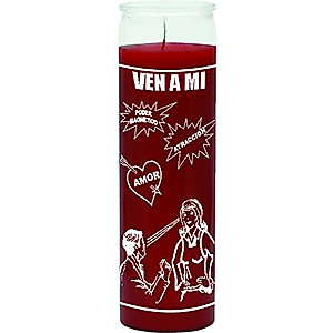 INDIO Come to Me Red Candle - Silkscreen 1 Color 7 Day