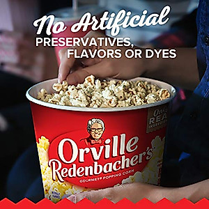 Orville Redenbacher’s Movie Theater Butter Popcorn Tub, 3.9 Ounce, Pack of 12