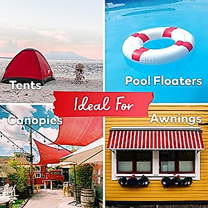 XFasten Fabric and Vinyl Repair Tape, Clear, 3-Inches by 20-Inches (2-Set), Waterproof Vinyl Repair Hole Patch Kit for Tent, Exercise Ball, Kayak, Inflatable Bed, Pool Float, and Airbed Mattress