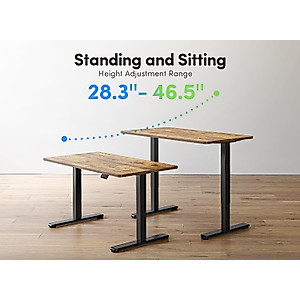 FEZIBO Electric Standing Desk, 40 x 24 Inches Height Adjustable Stand up Desk, Sit Stand Home Office Desk, Computer Desk, Black