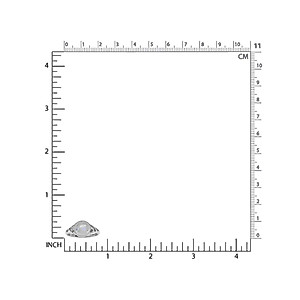 Silvershake 9mm Natural Round Shape Moonstone White Gold Plated 925 Sterling Silver Filigree Swirl Ring Size 7