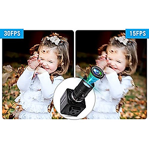 1080P USB Camera with Microphone Manual Zoom 5-50mm Webcam Variable Focus PC Camera H.264 Mini UVC USB2.0 USB with Camera for Computer Audio Video Close-up Camera Zoomable Web Camera