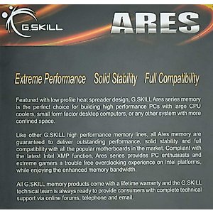 G.SKILL Ares Series 16GB (2 x 8GB) 240-Pin DDR3 SDRAM DDR3 2400 (PC3 19200) Desktop Memory Model F3-2400C11D-16GAB