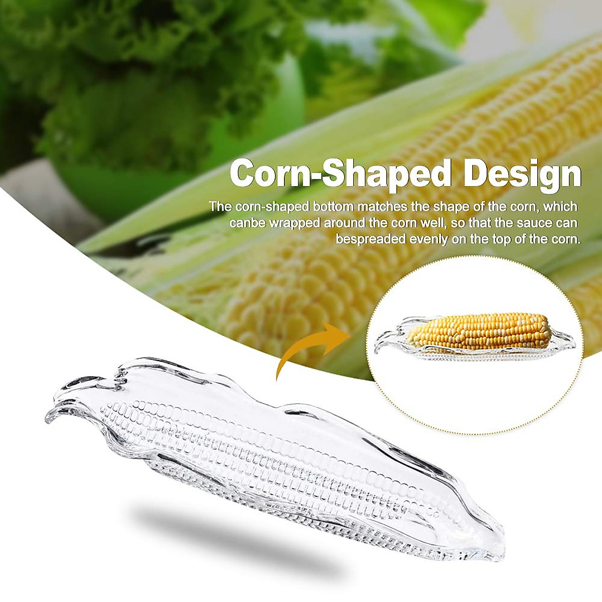 4 Pack Plastic Corn Trays for Corn on the Cob - Durable & Decorative