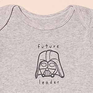 Amazon Essentials Disney | Marvel | Star Wars Unisex Babies' Short-Sleeve Bodysuits, Pack of 6, Star Wars Tiny Trooper, 0-3 Months