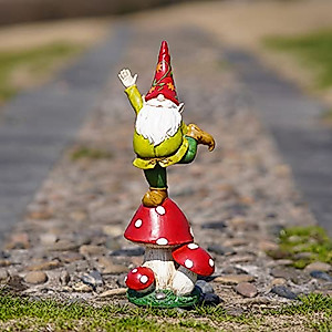 Topadorn Vegetable Garden Gnome Statue Decoration Statuary Gnomes Garden Decorations,Mushroom