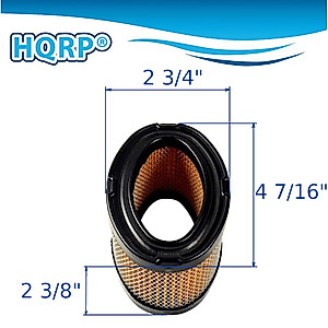 HQRP Filter Compatible with DeVilbiss Powerback GT5000 GT5250 5000 5250 10HP, Generac PP5000T 5000 6250 watt, Coleman PowerMate 5000 watt Generator Engines, Replacement for Tecumseh 33268 33263