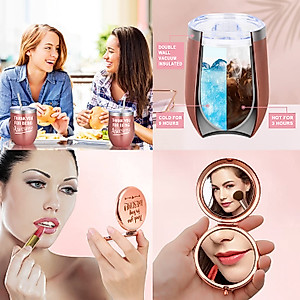 Thank You Gifts Box for Women, Thoughtful Unique Spa Appreciation Gift Basket for Coworker Boss Employee Hostess Teacher Secretary Nurse Volunteer Doctor Friend, Best Gratitude Gifts for Her (Pink)