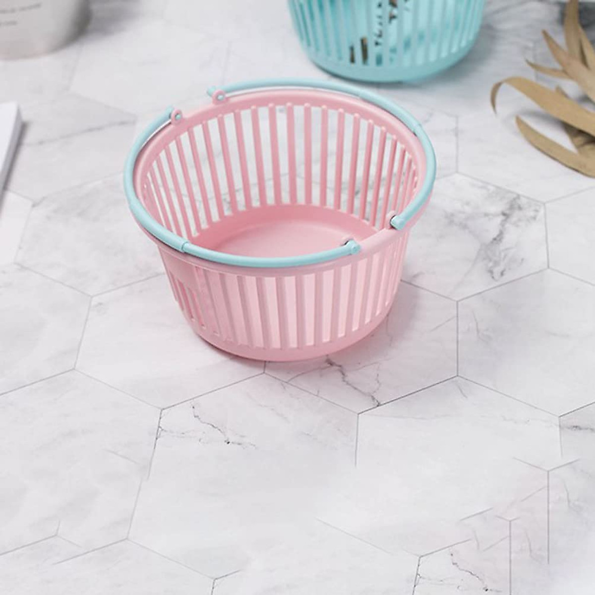 Cabilock 3pcs Storage Basket Shower Mesh Mini Containers Kids Outdoor Playset Small Plastic Container Mini Basket Egg Toy Storage Bins Bathroom Basket Pink Pp Multifunction Round Sieve