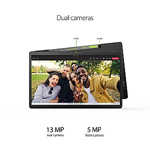 ASUS VivoBook 13 Slate OLED 2-in-1 Laptop, 13.3" FHD OLED Touch Display, Intel Pentium N6000 Quad-Core CPU, 4GB RAM, 128GB eMMC, Windows 11 Home in S Mode, Black, T3300KA-DH21T (Renewed)