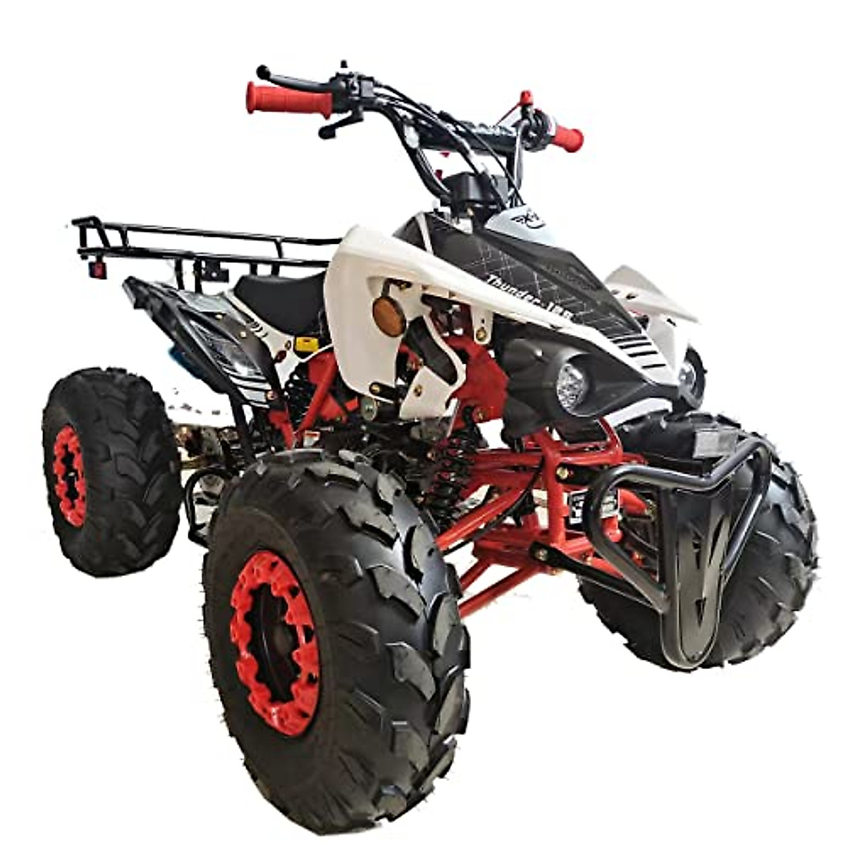 X-PRO 125cc ATV with Automatic Transmission w/Reverse, LED Headlights, Big 19"/18" Tires! (Black, Factory Package)