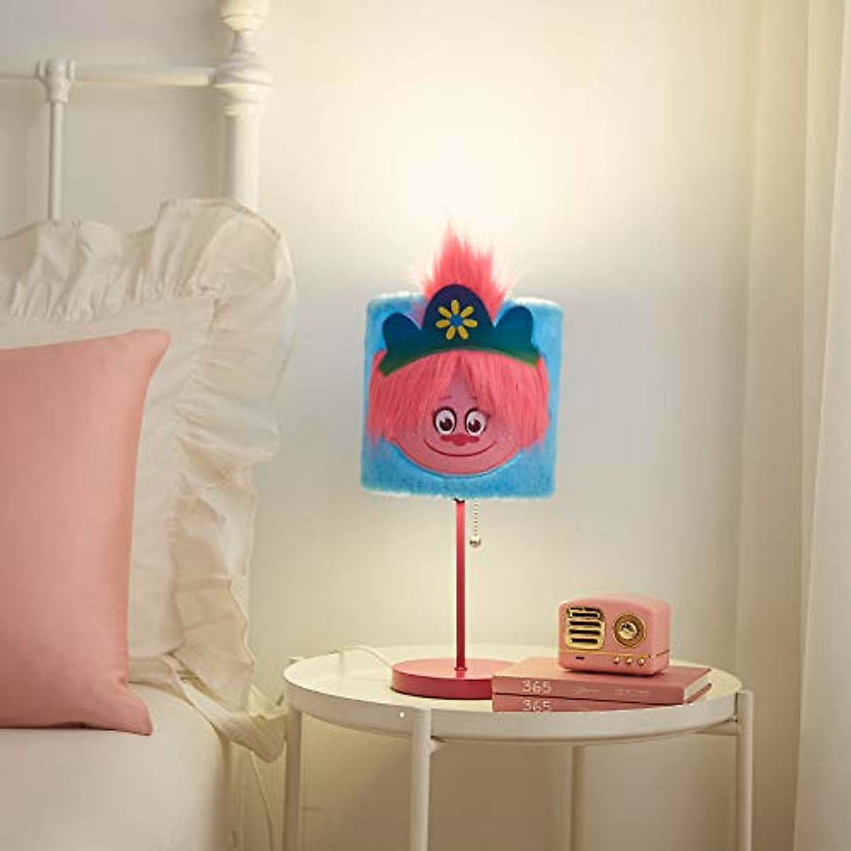 Idea Nuova Trolls Plush Shade Table Lamp, Multicolor