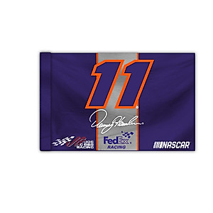 R and R Imports, Inc Denny Hamlin #11 3' x 5' Flag with Car New for 2020