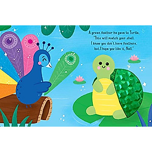Peacock's Rainbow Feathers - Touch and Feel Board Book - Sensory Board Book
