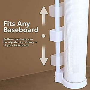 137 Inches Extra Wide Retractable Baby Gate - Indoor/Outdoor, for Doorways and Stairs - Perfect for Kids, Pets, and Large Dogs Gate for Stairs.