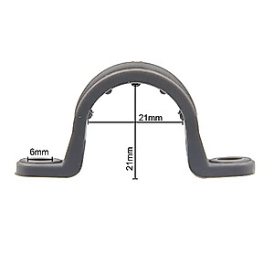 ISPINNER 12pcs 1/2 Inch PVC Pipe Straps, 2 Holes Plastic Conduit Strap for PVC Pipes, Conduit and Cables, UL Listed