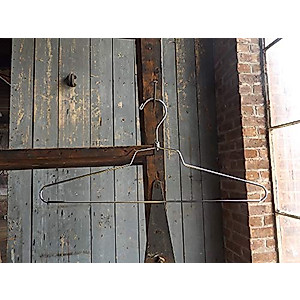 NAHANCO SLD-16HU 16” Heavy Duty Commercial Steel Metal Shirt Hanger, Chrome (Pack of 25)