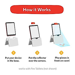 Osmo Creative Starter Kit - 3 Educational STEM Games for Ages 5-10, Drawing & Physics - For Fire Tablets