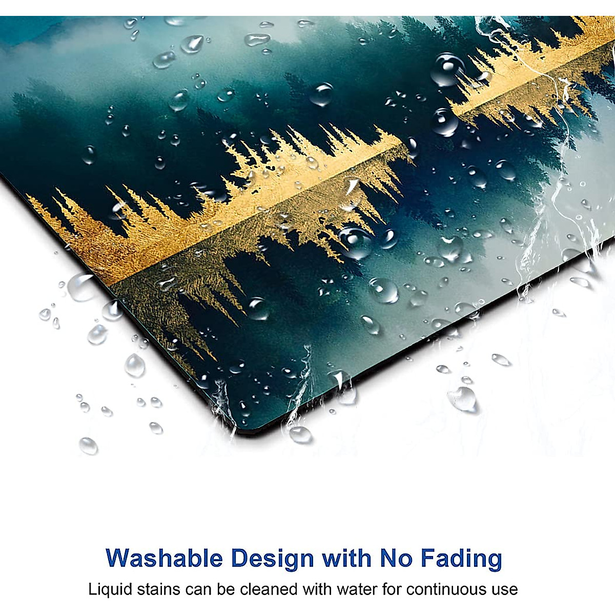 Mountains Mouse Pad, Landscape Mouse Pad, Mouse Mat Square Waterproof Mouse Pad Non Slip Rubber Base MousePads for Office Laptop, 9.5"x7.9"x0.12" Inch