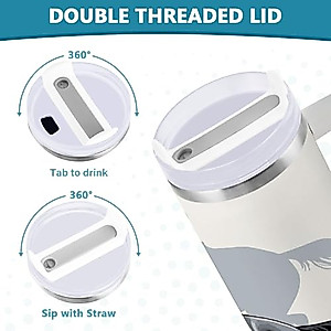 Horse Racing Stainless Steel Insulated Tumbler with Handle and Straw Lid for Water, Insulated Cup 30 OZ / 0.89 L