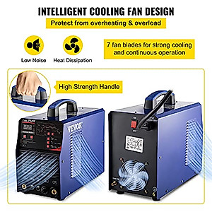 VEVOR TIG Welder AC/DC, 3 in 1 TIG/MMA/ARC Welding Machine with 110/220V Dual Voltage, 250A Aluminum MMA Welder w/Inverter IGBT and Digital Panel, Multiprocess ARC Welder