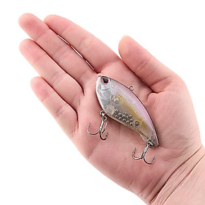 Berkley Jack Fishing Hard Bait, Stealth Shad, Size 7, 2.75 in, Sharp Knife Blade Design Creates Super Fast Fall, Equipped with Fusion 19 Hooks, Dual Flash-Point Enhances Side Flash