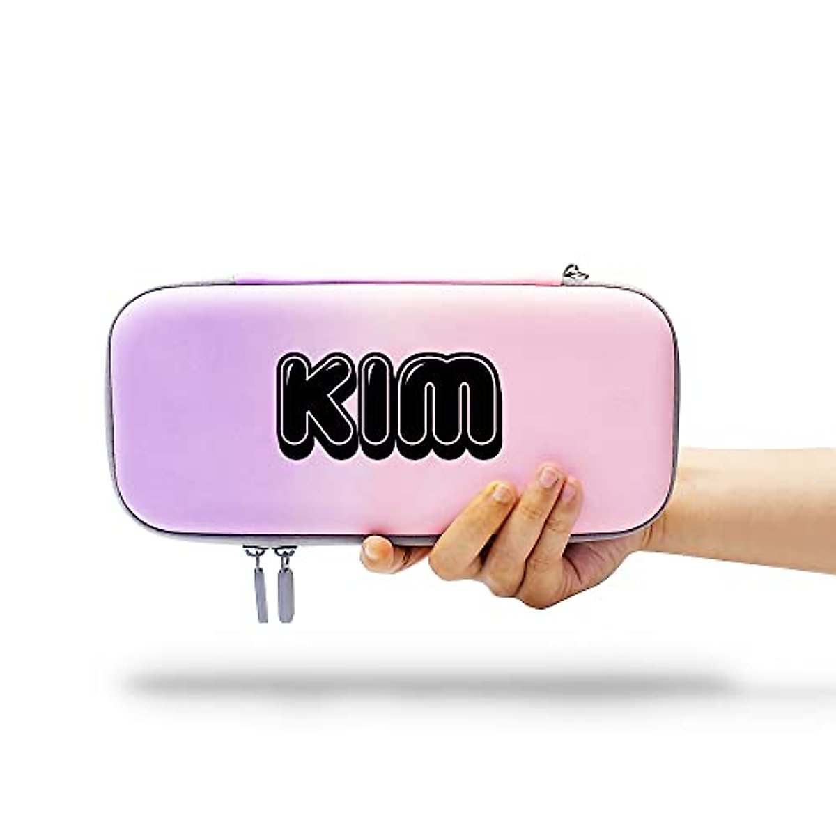 Carry Case Made For Nintendo Switch/Switch OLED Console Custom Name Case with 10 Games Cartridges Protective Travel Case Cool Groovy 3D Name NC3