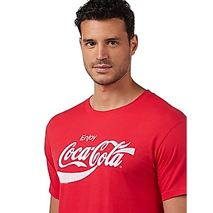 Coca-Cola Men's Eighties Coke Short Sleeve T-Shirt, Red, X-Large