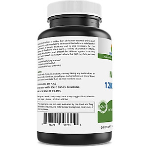 Brieofood NAC Supplement N-Acetyl Cysteine 1200 mg per Serving 250 Capsules - Immune Support Supplement