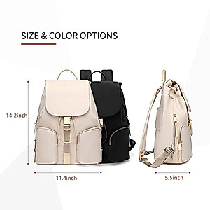 FULL DESIGN Travel Laptop Backpack for Women, 14 Inch Carry On Backpack for Daily Use, Water Resistant College Nurse Doctor Teacher Casual Daypack for Weekender Business Work Hiking