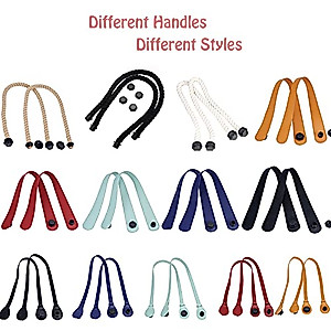 MRMIMI Practical Rope Handle & PU Straps Replacement for Obag Canvas Rubber Bag EVA Tote Handbags Repair Classic Purse Accessories