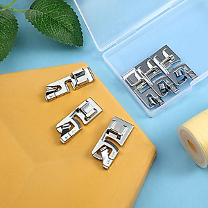 Boao Narrow Rolled Hem Sewing Machine Presser Foot Set Suitable for Household Multi-Function Sewing Machines 3 mm, 4 mm and 6 mm (3)
