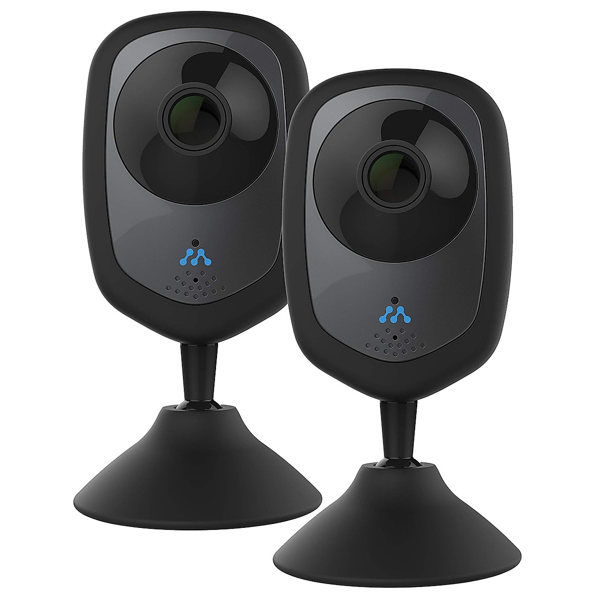 Momentum HD Wireless Indoor Home Security Camera with 2-Way Audio, Night Vision, Pet Monitor for iOS & Android (2 Pack) (Renewed)