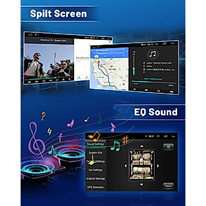Android Car Stereo for 2009-2014 Toyota Highlander Radio, 10 inch Android Head Unit Touch Screen Car Audio Receiver with Mirror Link Bluetooth GPS Navigation, Support WiFi, SWC, FM,Backup Camera+Mic