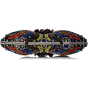 MOSSMON Formal 3D Flower Rhinestone Crystal Clutch Evening Wedding Bag For Women