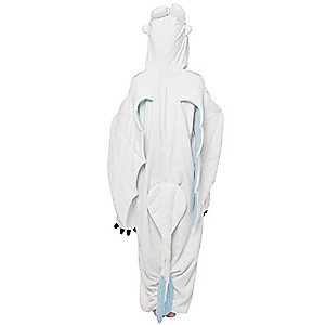 SAZAC Kigurumi - How to Train Your Dragon - Light Fury - Onesie Jumpsuit Halloween Costume (One Size)