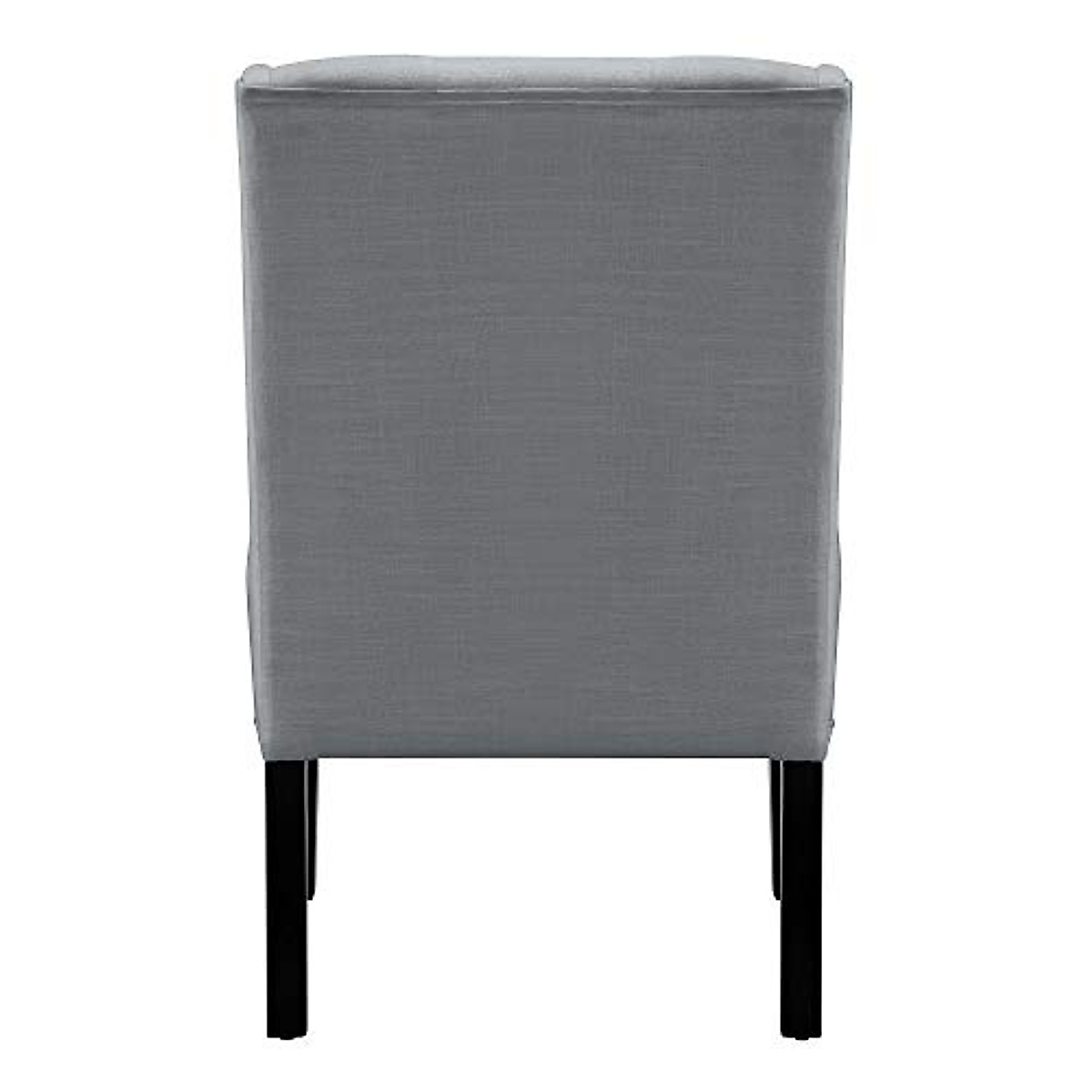 Amazon Basics Modern Tufted Accent Chair with Solid Wood Legs, Grey