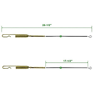 DEHOMKUS 2-Pcs 06900301 Clutch Control Cable for Ariens Gravely 921001 921023 921300 921312 Snow Blower - Replacement Snow Blower Drive Traction Cable(2/Packs)