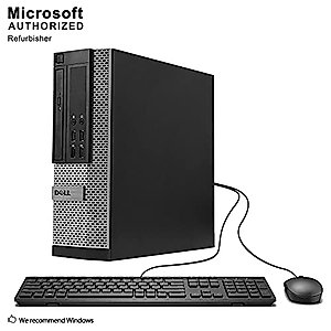 Dell Optiplex 9020 SFF Computer Desktop PC, Intel Core i5 Processor, 16 GB Ram, 2 TB Hard Drive, WiFi, Bluetooth 4.0, DVD-RW 1 inch LCD Monitor, Windows 10 Pro (Renewed)