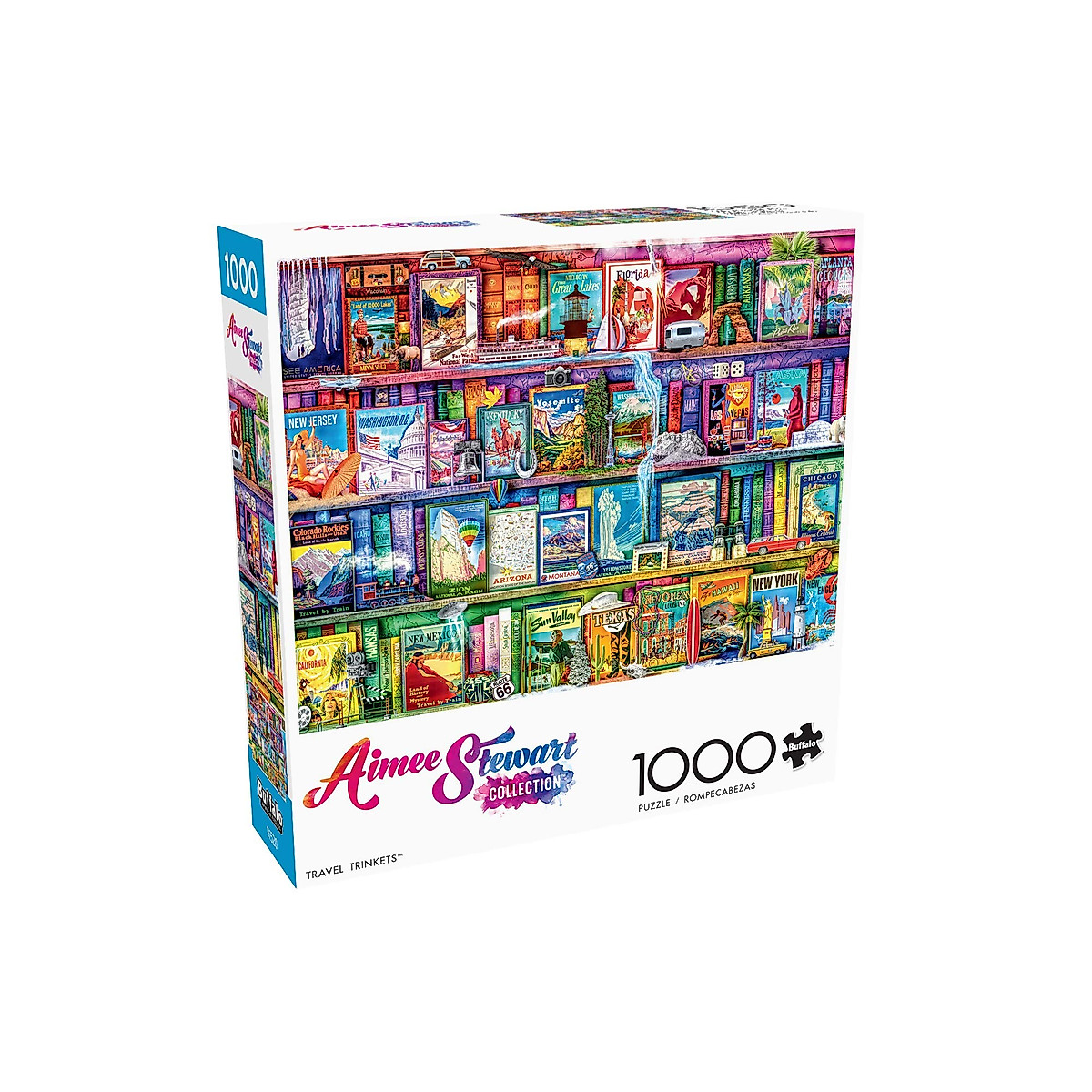Buffalo Games - Aimee Stewart - Travel Trinkets - 1000 Piece Jigsaw Puzzle