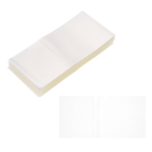 PATIKIL 115x56mm PVC Perforated Shrink Bands, 100Pcs 0.05 mm/2 Mil Thickened Heat Shrink Seal Wrap Fit for 2.5"-2.75" Cap Diameter Essential Oil Bottles Jars Cans Tin, Clear