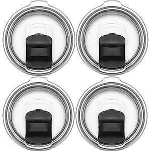 4 Pack 20oz Magnetic Tumbler Lid,Replacement Lids Fits YETI Rambler or Old Style RTIC Coffee Tumbler,10/24 oz Mug and 10oz Lowball,Replacement Magnetic Cover,BPA Free