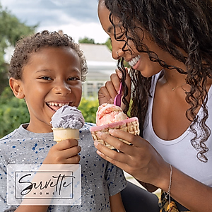 Pink Ice Cream Sundae Dessert Bowl 6oz - Set of 2