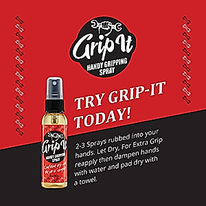 Grip-iT Hand Grip Spray 4 oz - Better Pole Grip for Pole Dancing - Firm Grip for Aerial Silks & Yoga Swing - Supercharge Your Tennis Overgrips - Pickleball Paddles Grip Replacement - Rosin Based