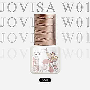JOVISA W01 Eyelash Extension Glue 0.5 Second Drying Time 6-8 Weeks Long Retention 30~70% RH Ideal Humidity Professional Use Only 5ml