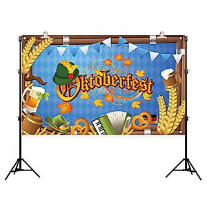 Oktoberfest Backdrop for Photography Oktoberfest Banner Fall German Bavarian Oktoberfest Beer Party Decorations and Supplies for Home Party